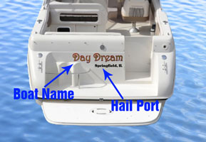 Domed Boat Lettering | DomedLettering.com